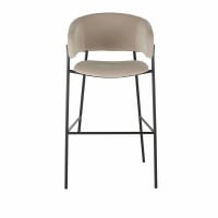 Set aus 2 Barstühlen aus blauem Samt, 75cm Rosy | Maisons du Monde