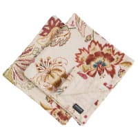 2er Set Servietten aus Rasterbaumwolle mit Spitzenrändern, grün 42x42cm ...
