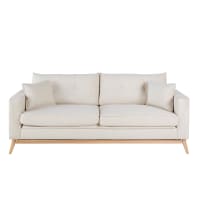 Skandinavisches 3-Sitzer-Sofa, hellgrau Brooke | Maisons du Monde