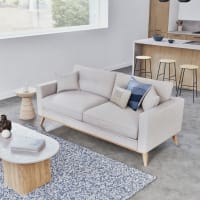 Skandinavischer Sessel aus nussbaumfarbenem Hevea-Holz mit Antoine ...