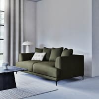 Groene fluwelen zetel in Scandinavische stijl met 3/4 zitplaatsen ...