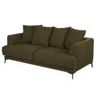 Groene fluwelen zetel in Scandinavische stijl met 3/4 zitplaatsen ...