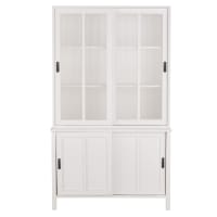 Alacena de caña de 6 puertas color blanco roto 123 cm Debbie | Maisons ...