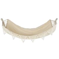 Supporto con amaca pieghevole cotone e acciaio 270x100x94cm Outsunny ...