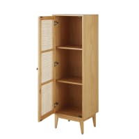 Mueble ratán negro 2 estantes Deva black | Maisons du Monde