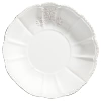 Assiette creuse en céramique blanche et marron motifs noirs Sora ...