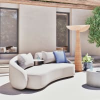 Bicchiere d'acqua in vetro verde Orbit | Maisons du Monde