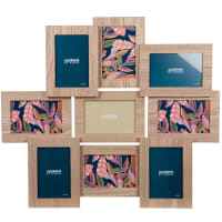 9-foto multi-view frame, bordeauxrood, 59x51 Siderno | Maisons du Monde