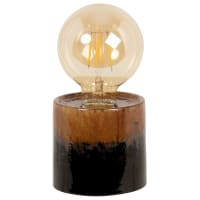 Objeto decorativo iluminado em cerâmica creme. Agarfa | Maisons du Monde