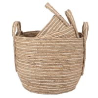 Confezione da 6 cestini pieghevoli in policotone nero 31 x 31 x 31 cm B ...