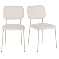 Lot de 2 chaises tissu gris H80 x L44 x P47 Tokyo dark | Maisons du Monde