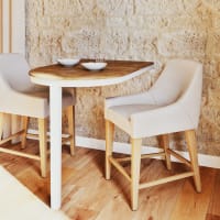Chaise pour îlot central beige H65 Ginette | Maisons du Monde