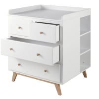 Commode à langer blanc 75.2x101.5cm | Maisons du Monde