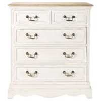 Cómoda de 6 cajones blanco Hazelvale | Maisons du Monde