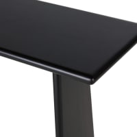 Consola semicircular negra con patas de metal de 83x35 cm Daly ...