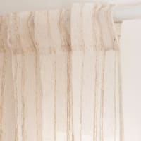 Cortina vaporosa con rayas verticales y lunares | Maisons du Monde
