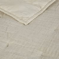 Boutis en gaze de coton 150x150 cm granite | Maisons du Monde
