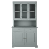 Mobiletto 8 cassetti in legno grigio chiaro/turchese 53x29x73 Keira ...