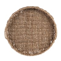 Vergoldetes Stahltablett mit mehrfarbigen abstrakten Mustern Anita ...