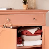 Drap housse en coton bio beige 140x200 cm Terra | Maisons du Monde