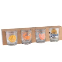 Koffer met 6 meerkleurige glazen bekers Colorama | Maisons du Monde