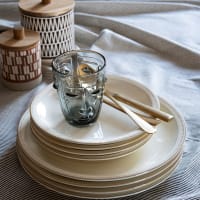 Koffer met 6 meerkleurige glazen bekers Colorama | Maisons du Monde