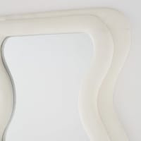 Organische spiegel met witte reliëfs, 80x140 cm Rhea | Maisons du Monde