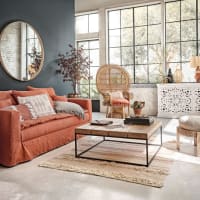 Hocker / Beistellhocker aus Keramik in Grau | Maisons du Monde