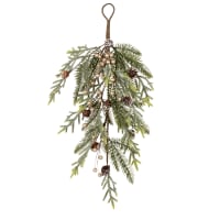 Kersttak met rode bessen met bevroren effect | Maisons du Monde