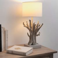 Lampada da ufficio articolato in legno paralume bianco Spilberg ...