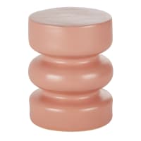 Mesa auxiliar de acero rosa Suzan | Maisons du Monde