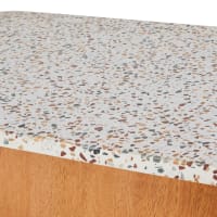 Mesa tapa redonda con pata cónica en negro Radovan | Maisons du Monde