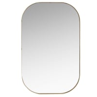Miroir arche ondulé en aluminium doré, 60x90 cm Lucia | Maisons du Monde
