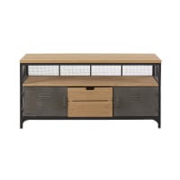 Mobile TV 2 ante bicolore lung. 120 cm Fjord | Maisons du Monde