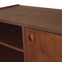 Mobile TV a 2 Ante Effetto Legno Antracite Opaco e Rovere 210x35x30 cm ...