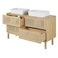 Mueble de baño verde con lavabo de terrazo Elnath | Maisons du Monde