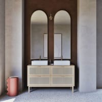 Mueble de baño verde con lavabo de terrazo Elnath | Maisons du Monde