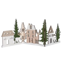 Kersttak met rode bessen met bevroren effect | Maisons du Monde