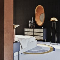 Organische spiegel met witte reliëfs, 80x140 cm Rhea | Maisons du Monde
