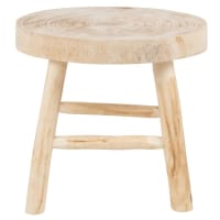 Tabouret / meuble d'appoint en céramique couleur blanc cassé | Maisons ...