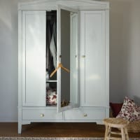 Tabouret / meuble d'appoint en céramique couleur blanc cassé | Maisons ...