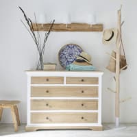 Porte-manteau mural en métal multicolore 56 x 4,5 x 16 cm | Maisons du ...