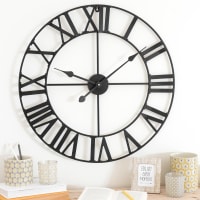 Reloj redondo de madera 50 cm Liv | Maisons du Monde