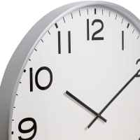Reloj de pared en plástico blanco | Maisons du Monde