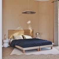 Somier de lamas metal negro 160 x 200 cm Kalista | Maisons du Monde