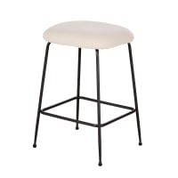 Set di 2 sgabelli da bar regolabili in Finta pelle Colore nero ALISSON ...