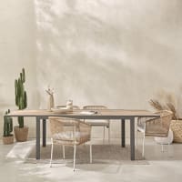 Conjunto de 4 sillas de aluminio , blanco Helina | Maisons du Monde