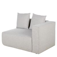 Butaca nube para sofá modular tela rizada azul noche Lilo | Maisons du ...