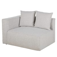 Sofá modular - desenfundable 5/6 plazas - algodon con franja | Maisons ...