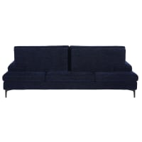 Sofá de 3 plazas con respaldo avanza/recula de tela beige Oward ...